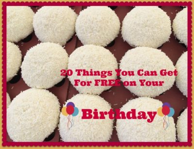 20 Free Birthday Offers